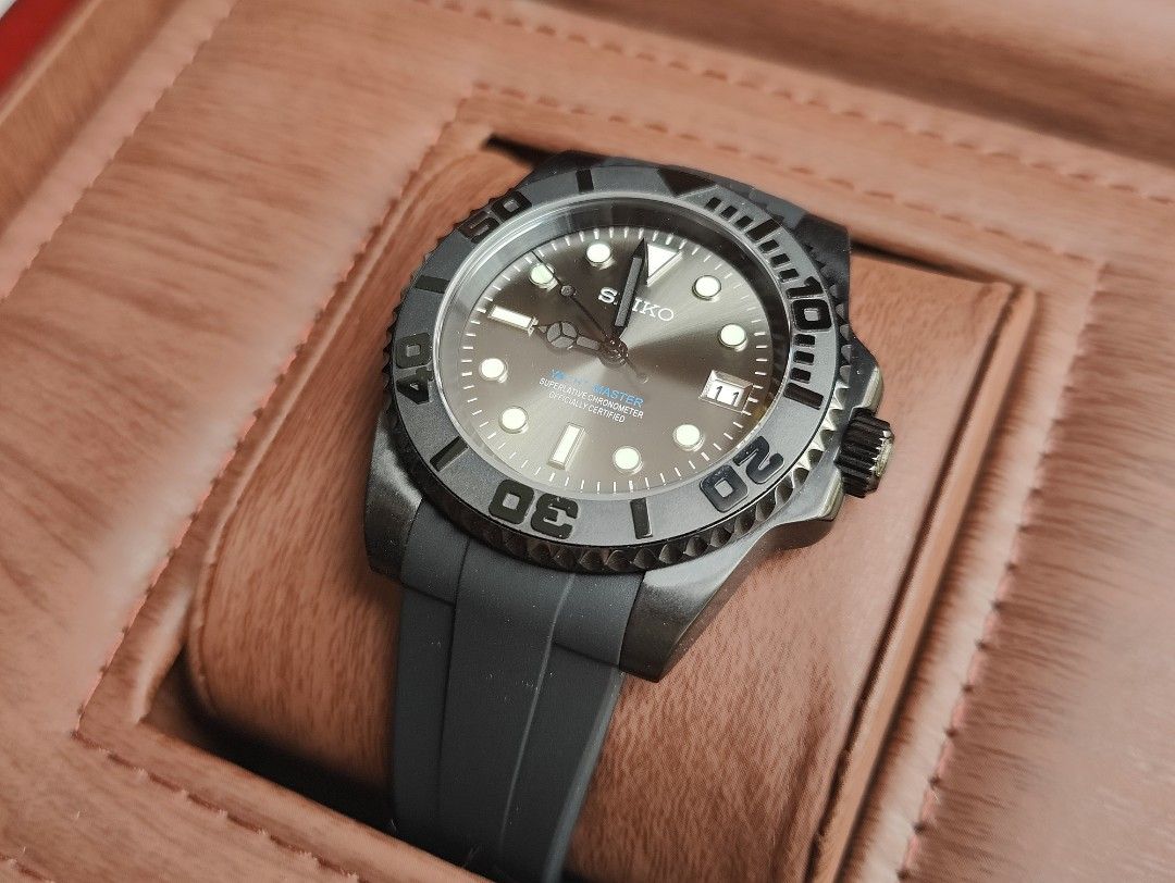Seiko Mod Custom Yachtmaster, Men's Fashion, Watches & Accessories ...