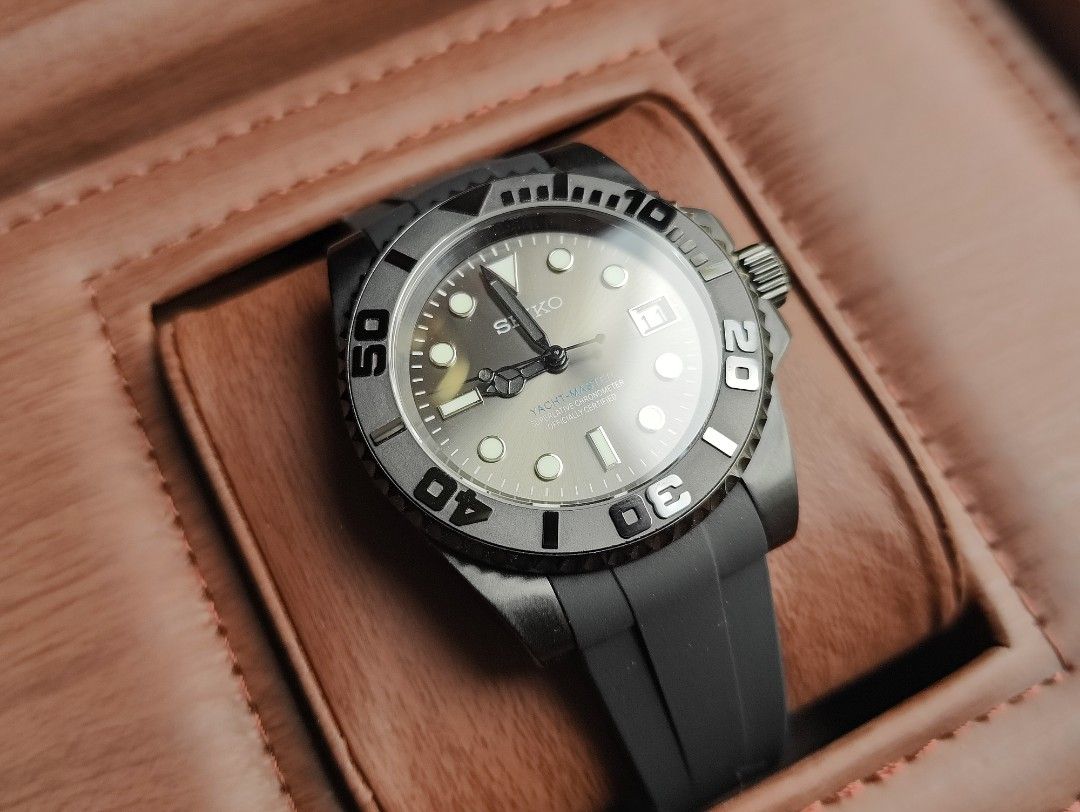 Seiko Mod Custom Yachtmaster, Men's Fashion, Watches & Accessories ...