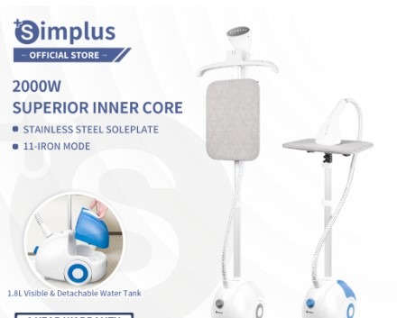Simplus Garment Steamer With Ironing Board Rotatable Handheld 2000W 2 ...