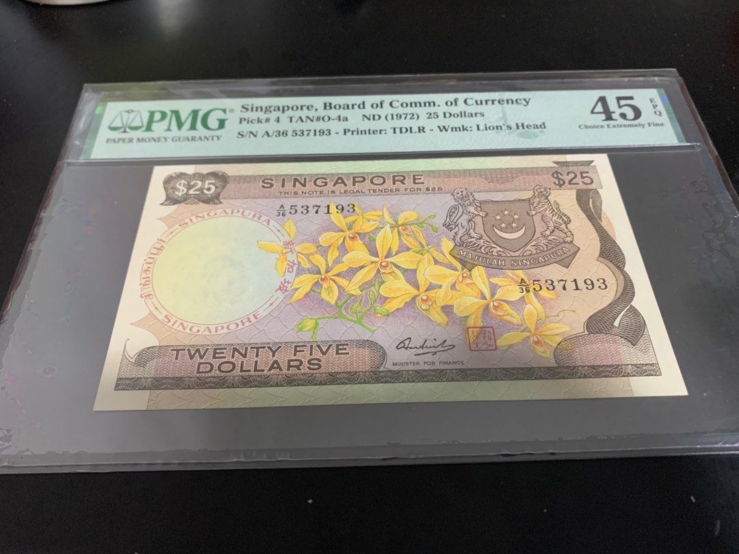 Singapore orchid 25 dollar 45EPQ, Hobbies & Toys, Memorabilia ...