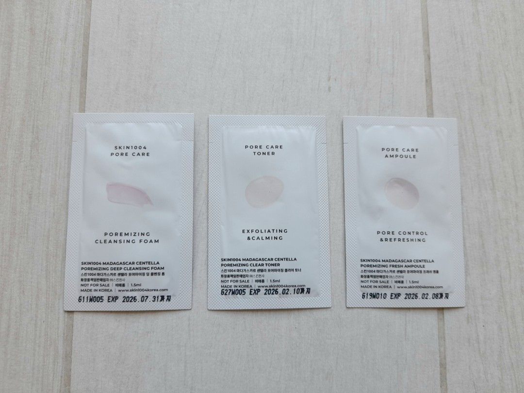 Skin1004 Poremizing Samples x 3 (exp 2026), Beauty & Personal Care ...