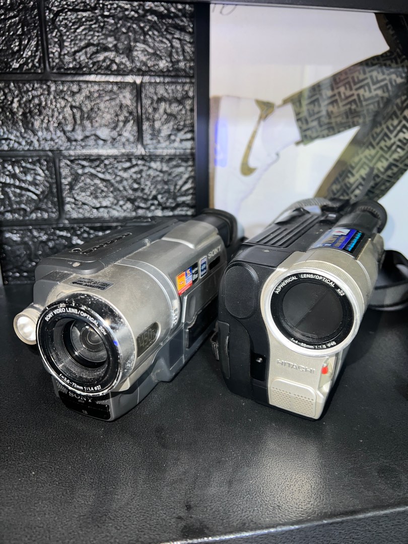 Sony and Hitachi Handycam Camcorder, Photography, Video Cameras on ...