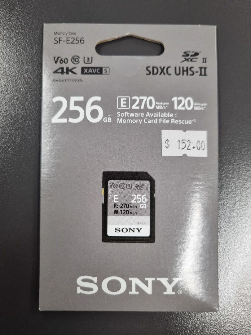 Sony SDXC UHSii V60 256GB, Mobile Phones & Gadgets, Mobile & Gadget ...
