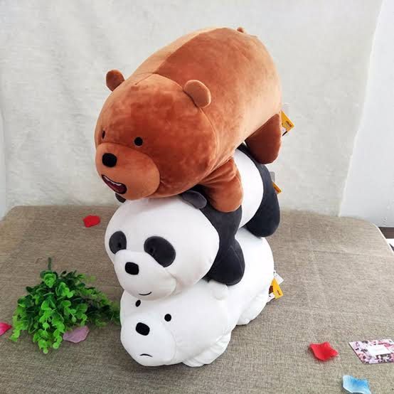 Standing We Bare Bears Plush Toy by Miniso, Hobbies & Toys, Toys ...