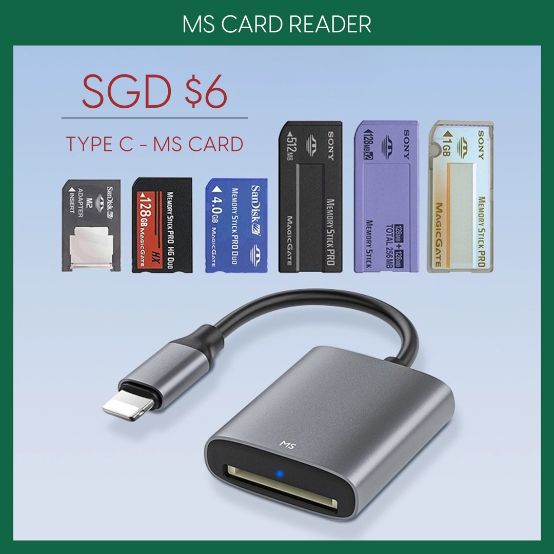 Type C to MS Card Reader, Brand New, Mobile Phones & Gadgets, Mobile & Gadget Accessories ...