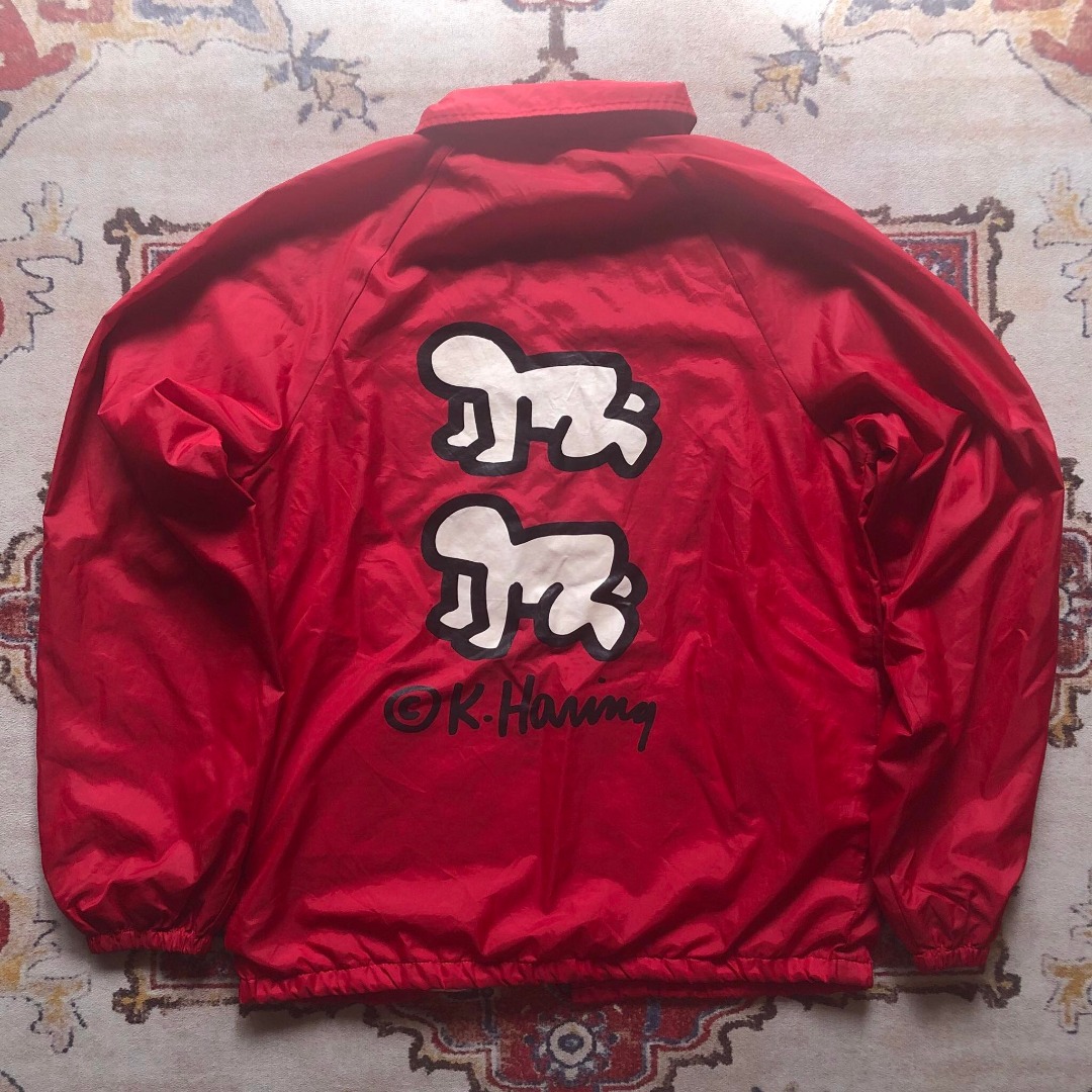 Vintage 90s Keith Haring Jacket, Men's Fashion, Coats, Jackets and ...