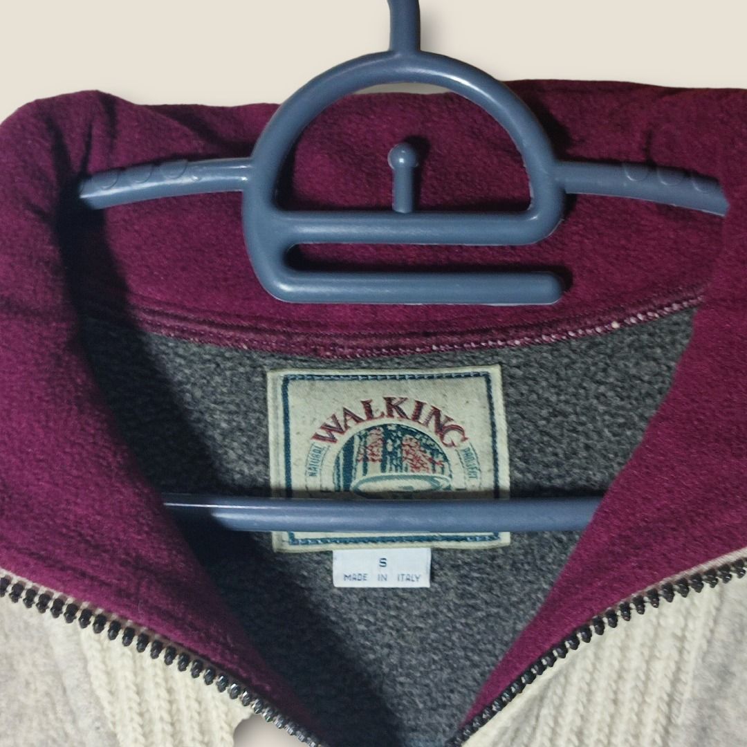 Vintage Walking Silvy Quarter Zip Fleece, Men's Fashion, Coats, Jackets ...