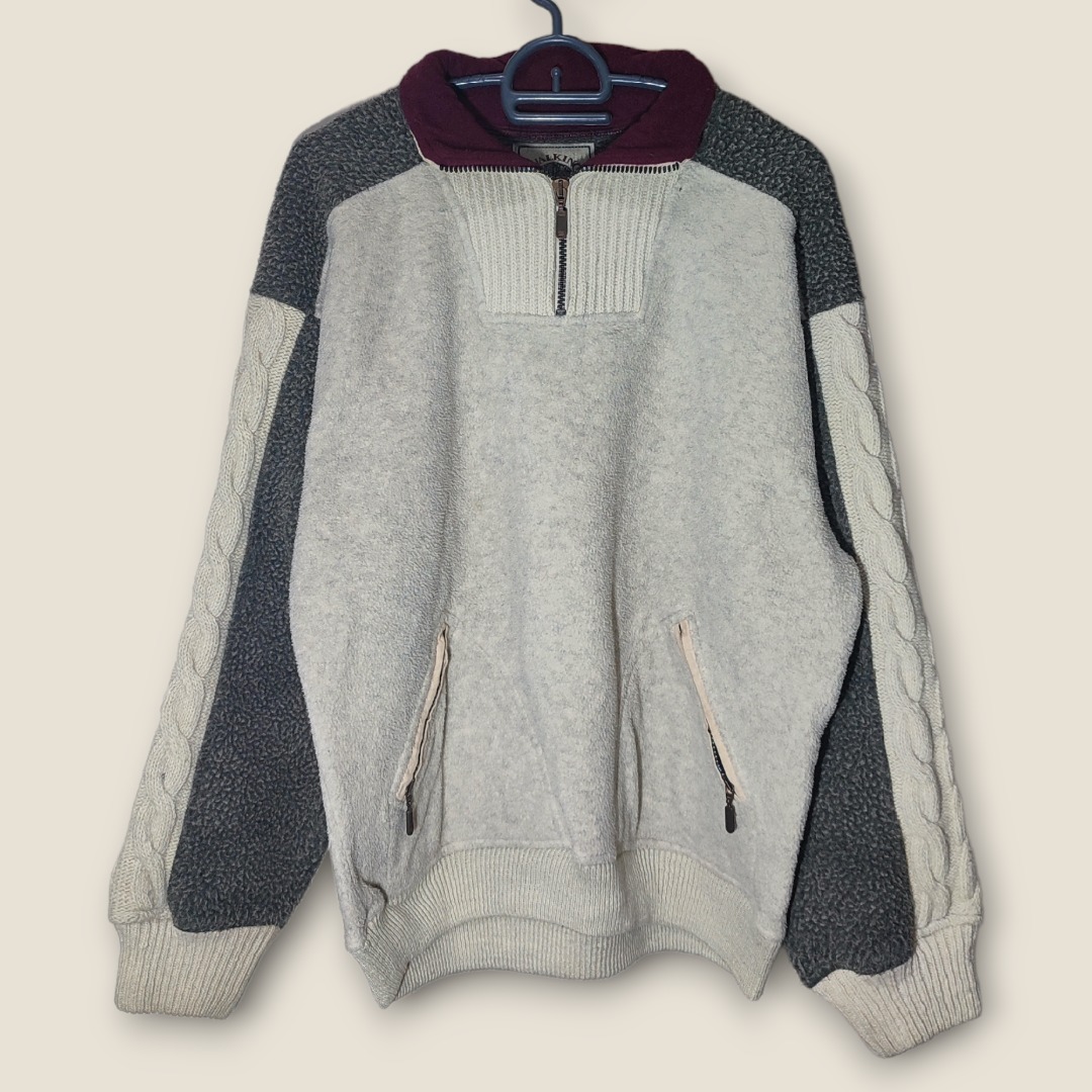 Vintage Walking Silvy Quarter Zip Fleece, Men's Fashion, Coats, Jackets ...