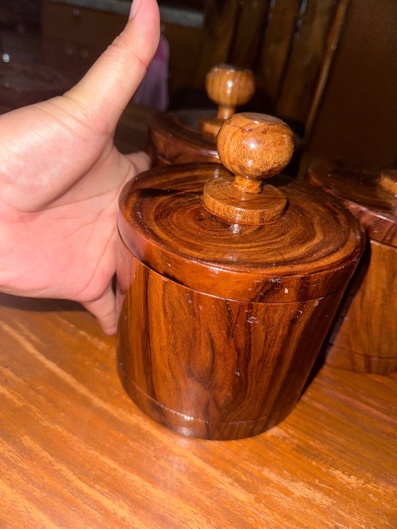 Wooden food containers made of magkono ironwood, Furniture & Home ...