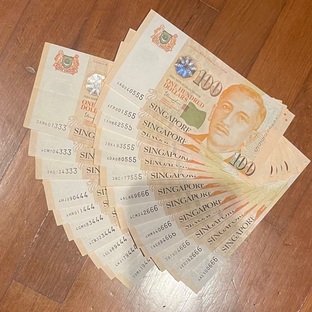 $100 SGD NICE SERIAL NUMBER, Hobbies & Toys, Memorabilia & Collectibles ...