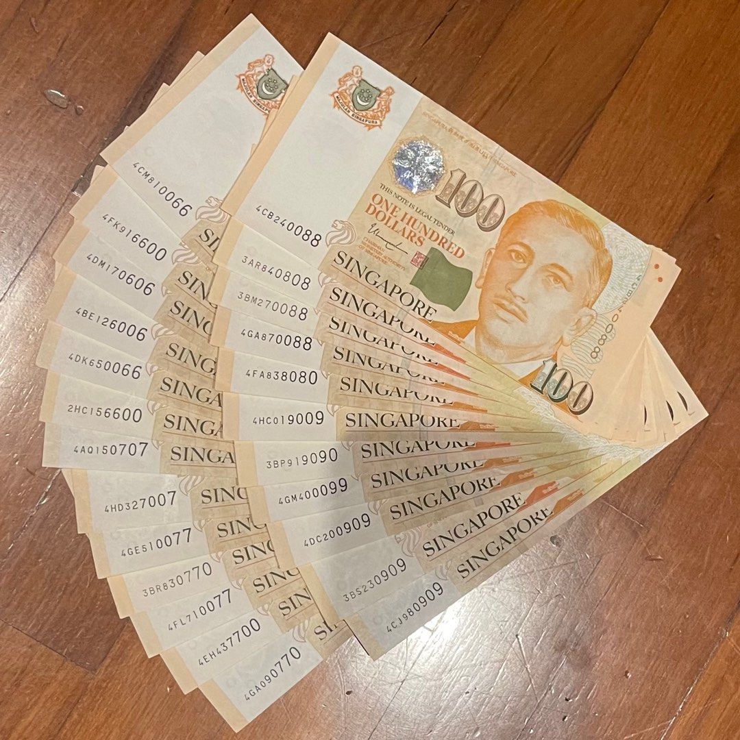 $100 SGD NICE SERIAL NUMBER, Hobbies & Toys, Memorabilia & Collectibles ...