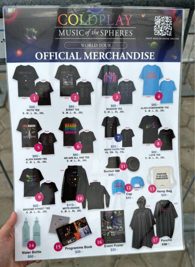 (30TH/31ST) HTB Coldplay Merch, Hobbies & Toys, Memorabilia ...