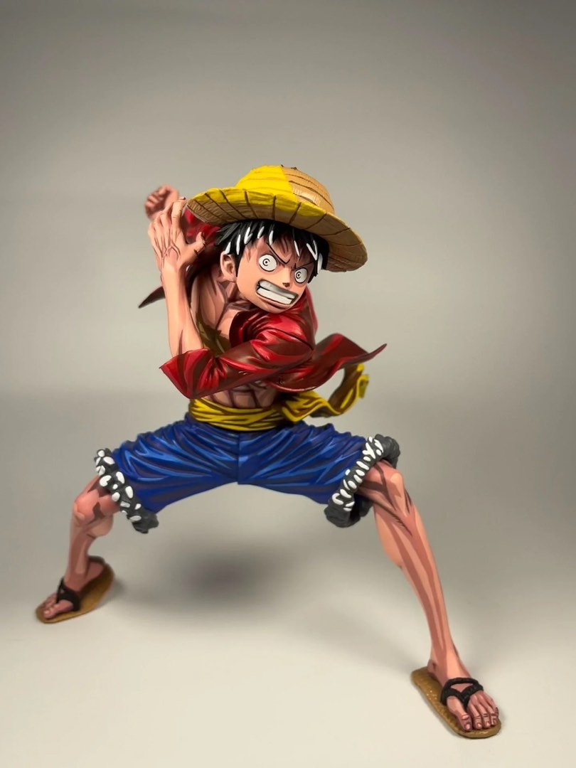 2D Comic Color One Piece Figure Repaint-Luffy, Hobbies & Toys, Toys ...