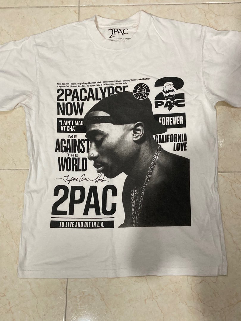 2PAC Tshirt, Men's Fashion, Tops & Sets, Tshirts & Polo Shirts on Carousell