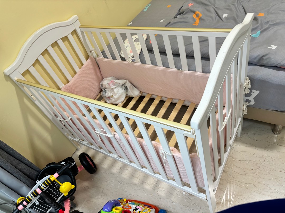 7-in-1 Convertible Baby Cot, Babies & Kids, Baby Nursery & Kids ...