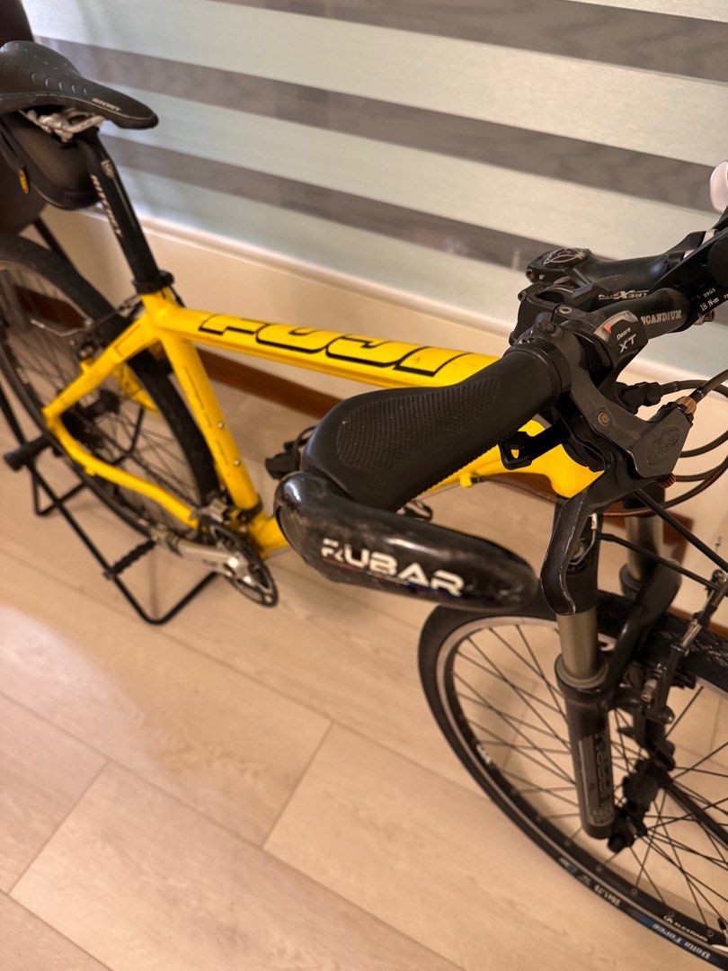 富士 FUJI fuji suncrest 頂級登山車 黃色, 體育器材, 自行車及配件, 單車在旋轉拍賣