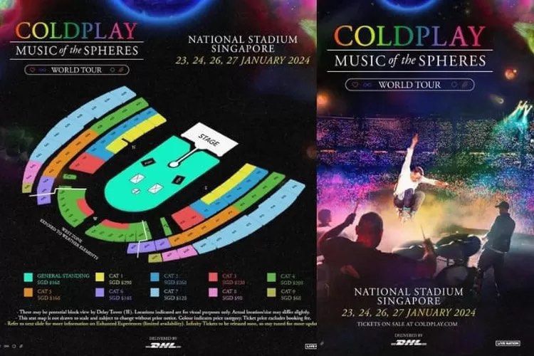 🇸🇬 VIP KUBIK Experience Coldplay Singapore, Tickets & Vouchers, Event Tickets on Carousell