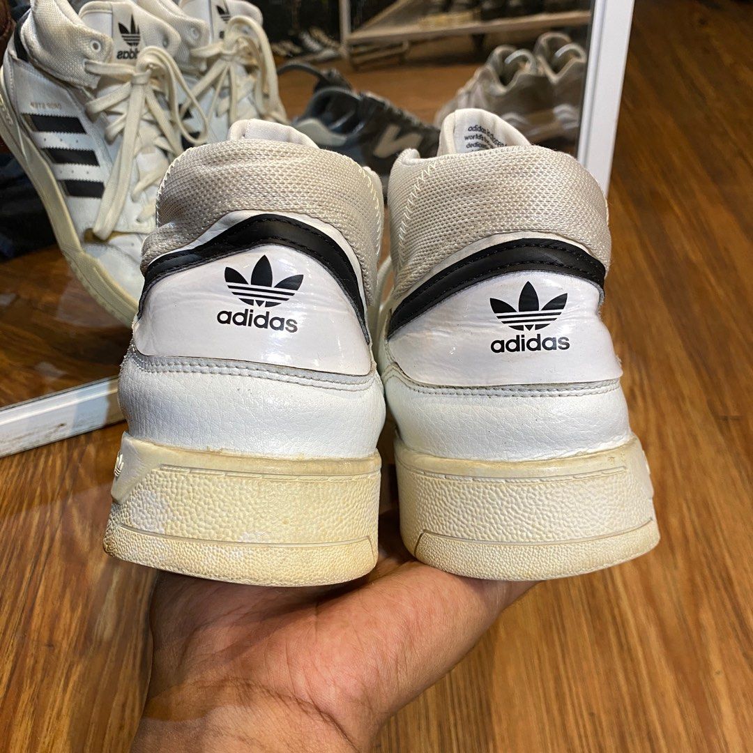 Adidas drop step hi white black leather originals murah not gazelle ...