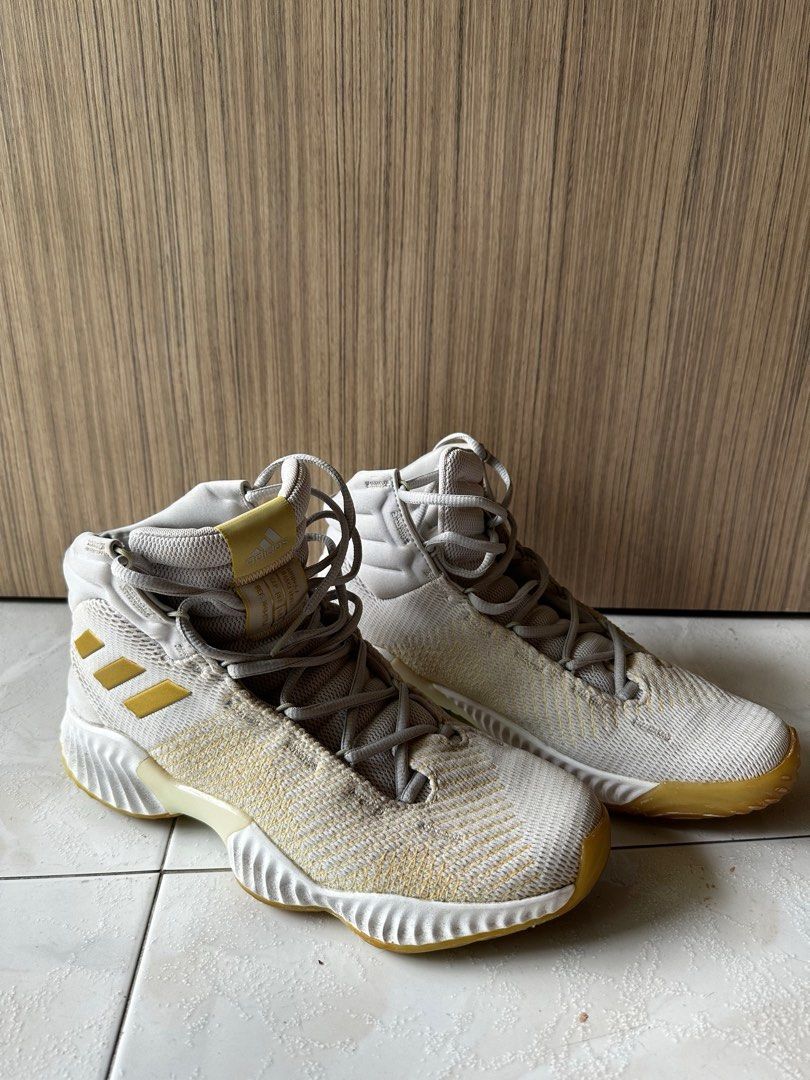 Adidas Pro Bounce Basketball Shoe White, Men's Fashion, Footwear ...