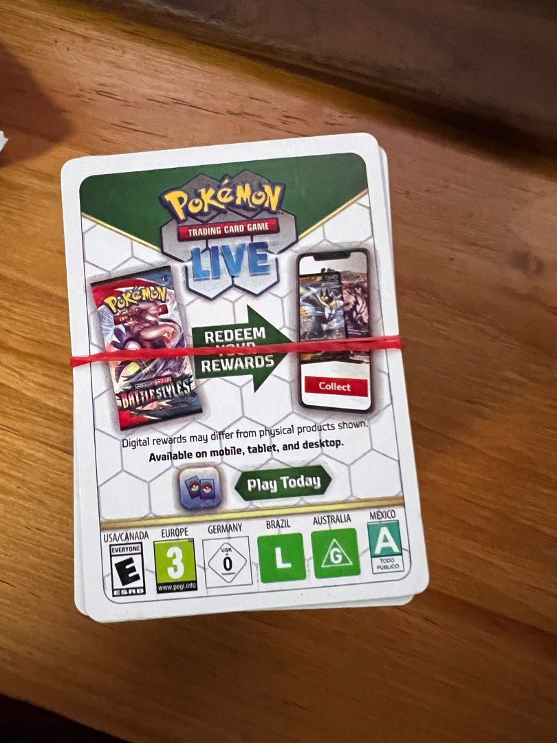 Assorted Pokemon code cards, Hobbies & Toys, Toys & Games on Carousell