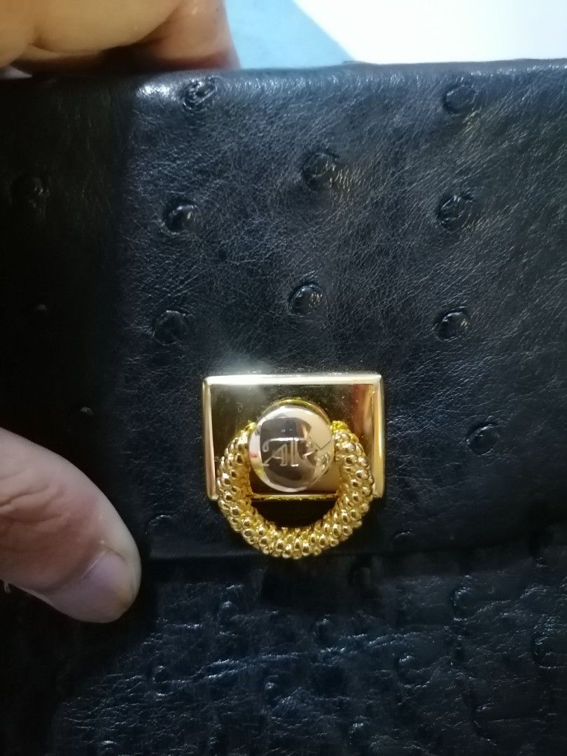 Authentic Alfred Roth Germany made Genuine Ostrich Skin Leather - Super ...