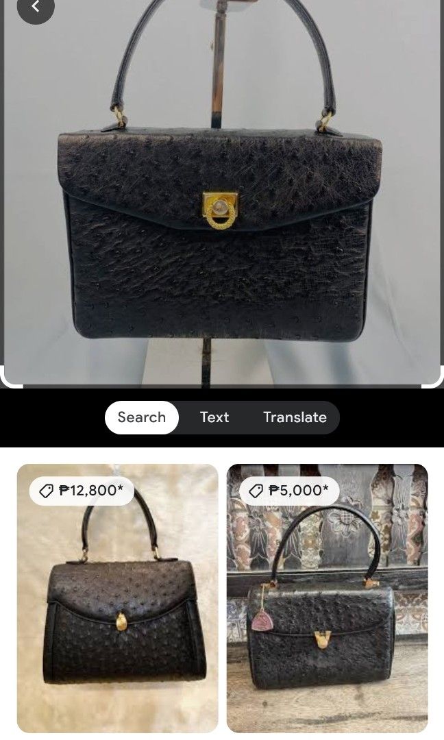 Authentic Alfred Roth Germany made Genuine Ostrich Skin Leather - Super ...