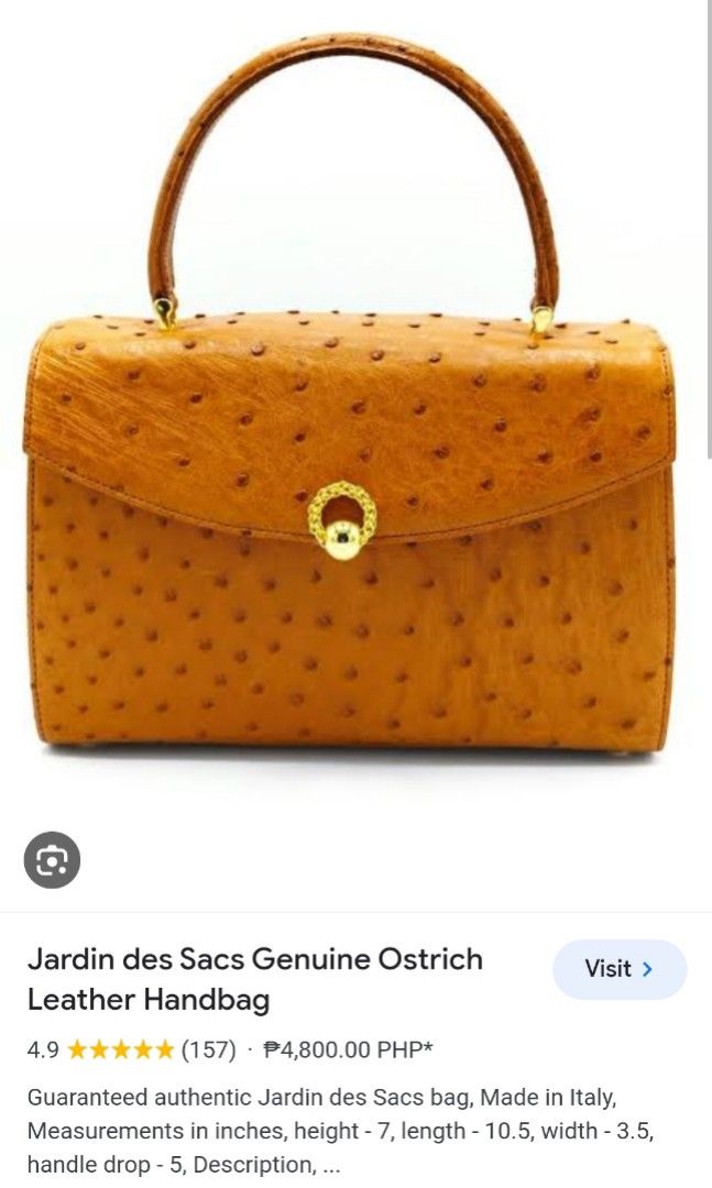 Authentic Alfred Roth Germany made Genuine Ostrich Skin Leather - Super ...