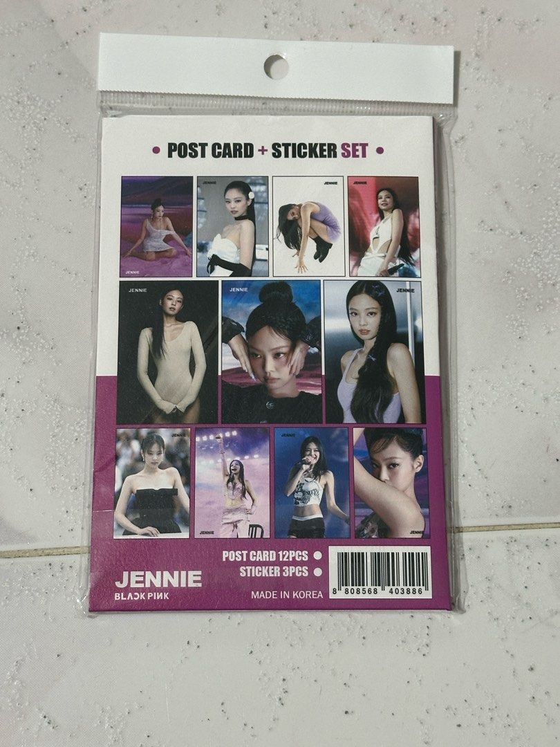 Black pink Post Card Sticker Set, Hobbies & Toys, Music & Media, Music ...