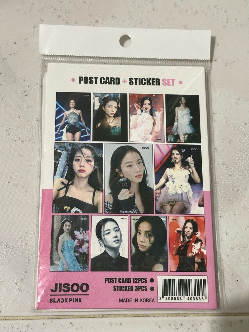 Black pink Post Card Sticker Set, Hobbies & Toys, Music & Media, Music ...