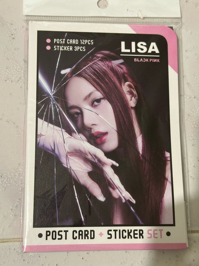 Black pink Post Card Sticker Set, Hobbies & Toys, Music & Media, Music ...