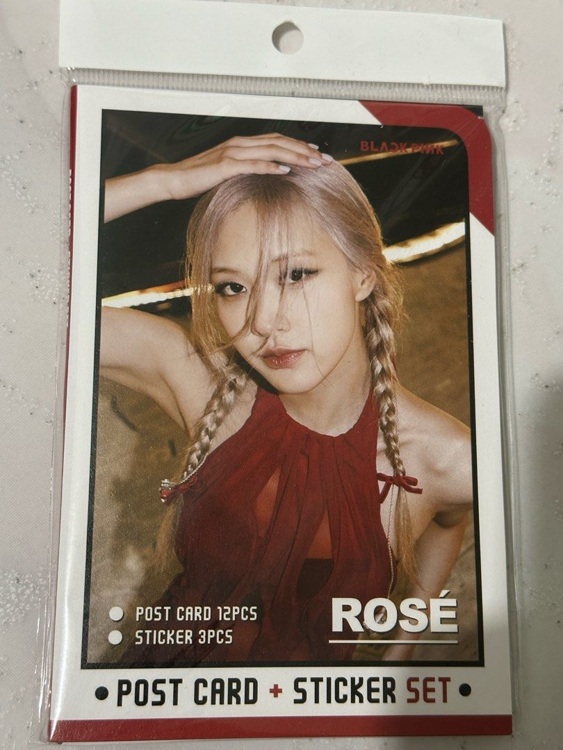 Black pink Post Card Sticker Set, Hobbies & Toys, Music & Media, Music ...