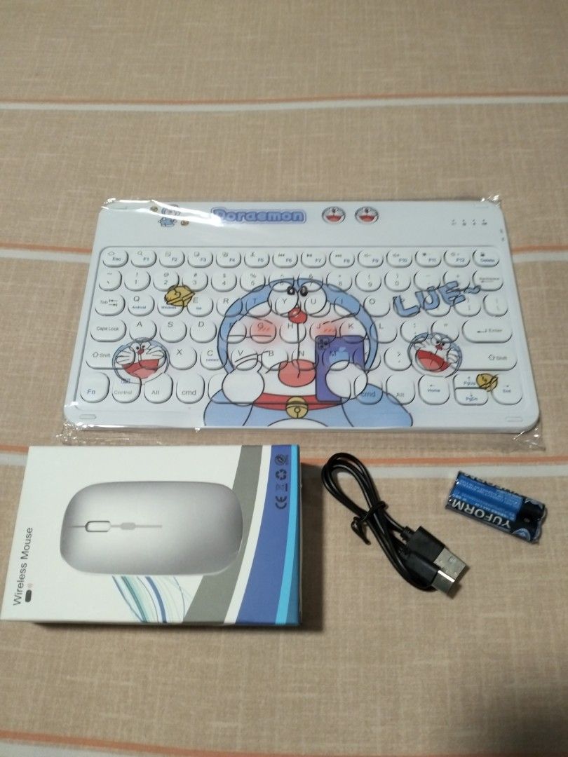 BN Doraemon Wireless Keyboard n Mouse, Mobile Phones & Gadgets, Other ...