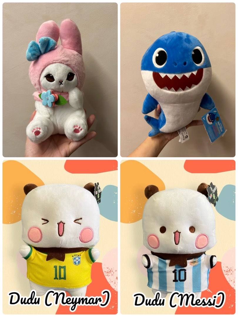 Brand new cute play United PU - Bubu Dudu white bear soccer football ...