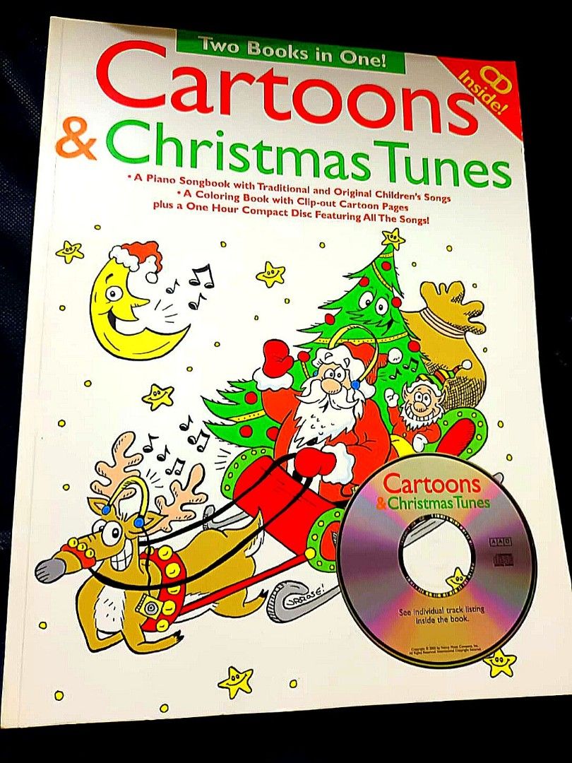 Cartoons Christmas Tunss Both a piano songbook with traditional and ...