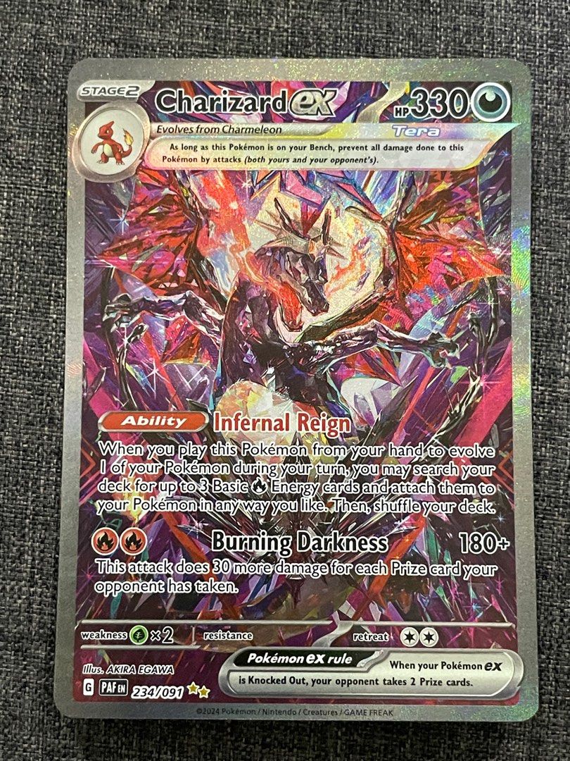 Charizard EX SIR 234/091 PAF, Hobbies & Toys, Toys & Games on Carousell