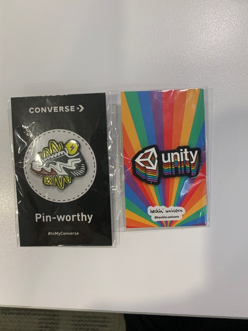 Converse & Unity Pin, Women's Fashion, Watches & Accessories, Other ...
