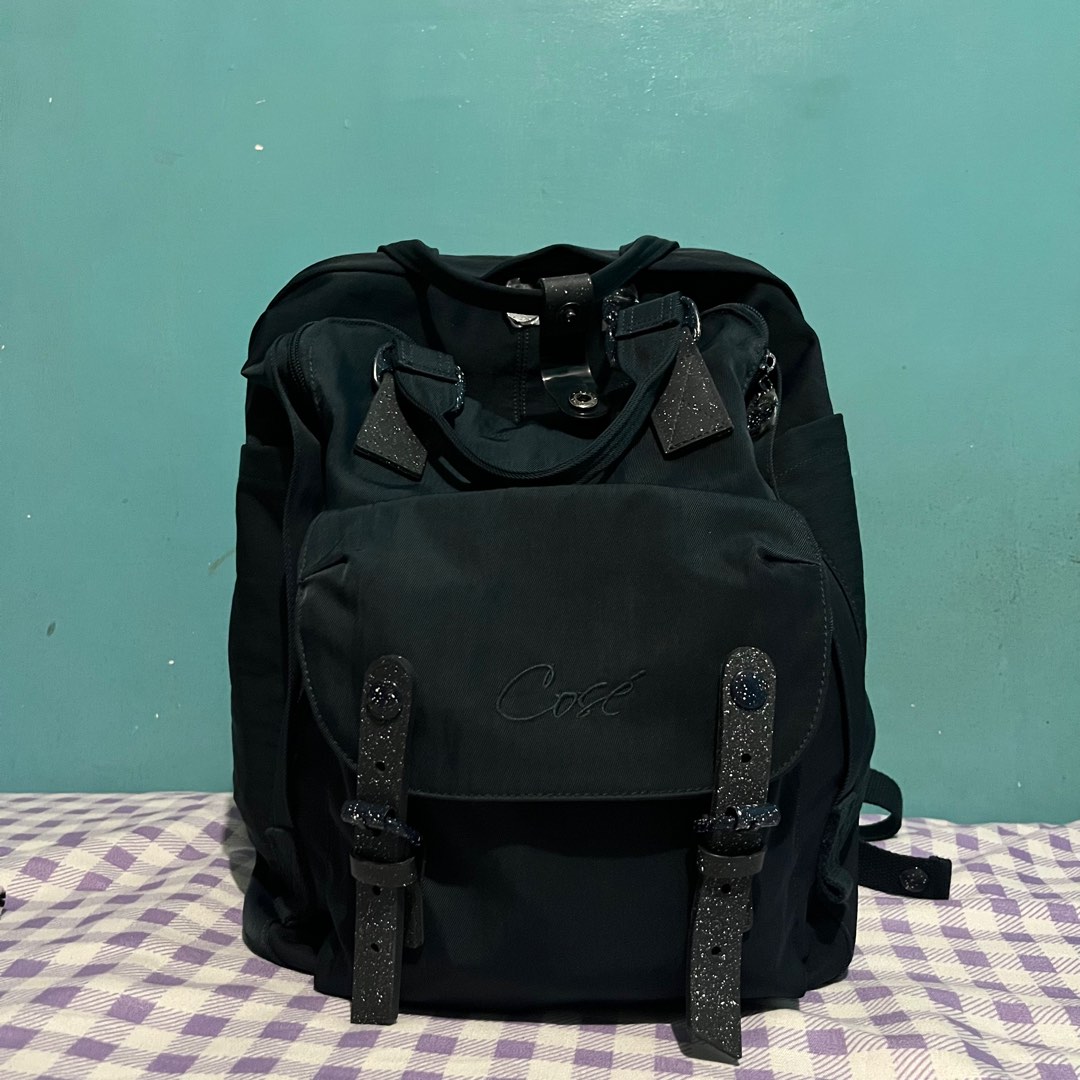 COSE BACKPACK NAVY BLUE, Women's Fashion, Bags & Wallets, Backpacks on ...