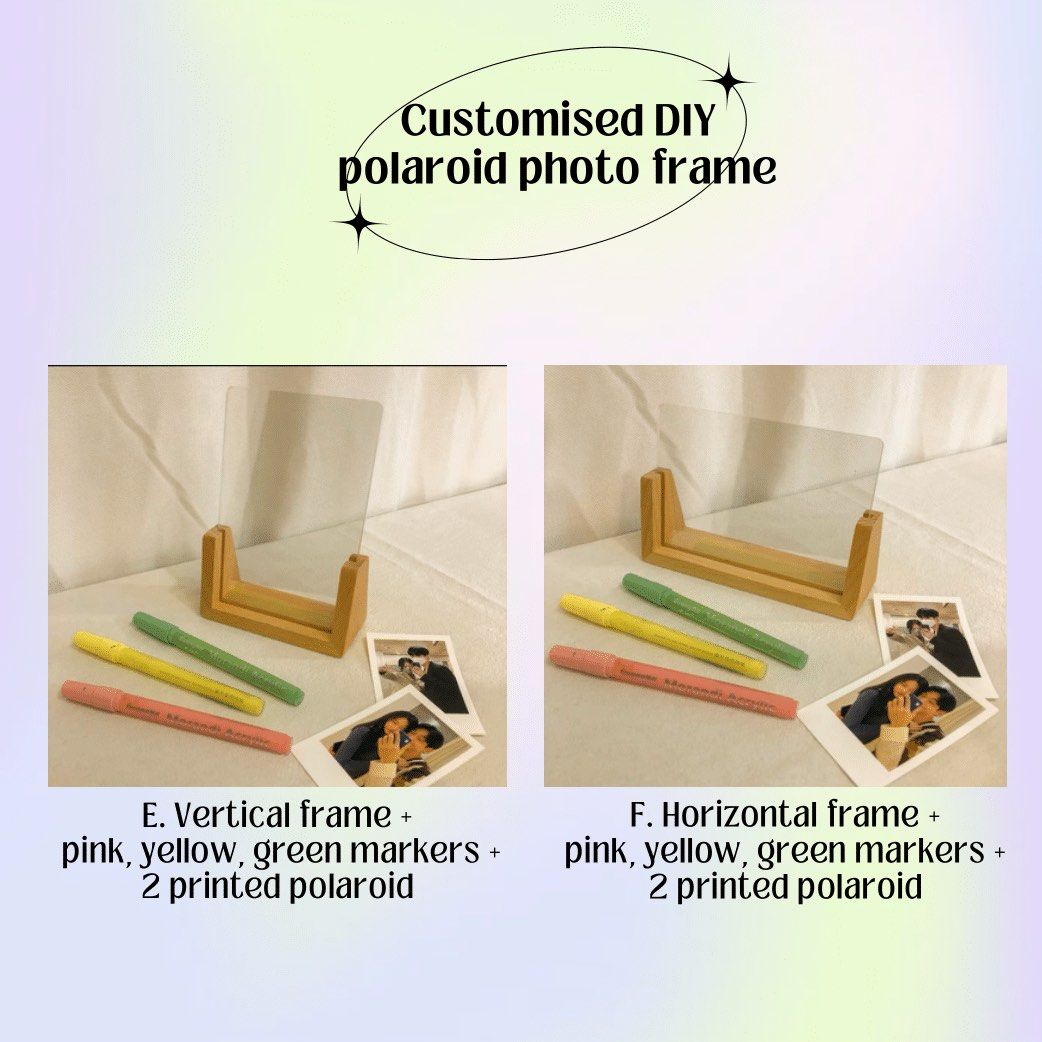 Customised DIY polaroid photo frame, Hobbies & Toys, Stationery & Craft ...