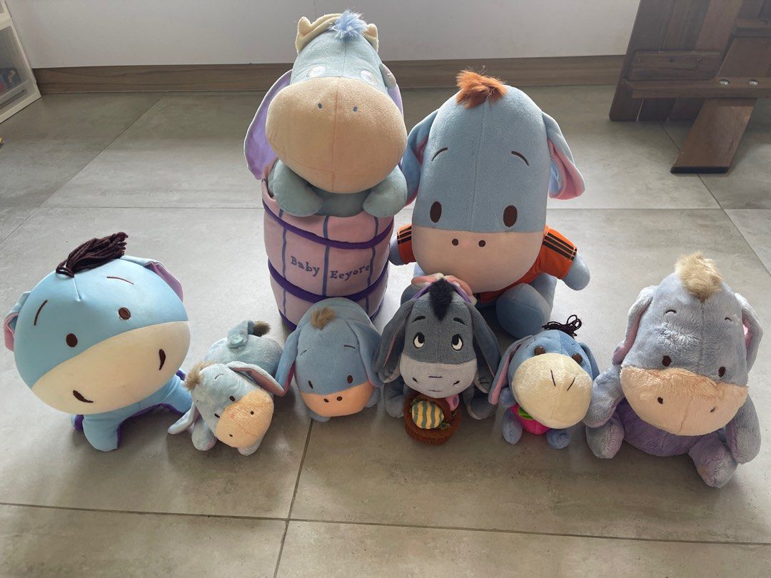 Disney Eeyore Plush toys, Hobbies & Toys, Toys & Games on Carousell