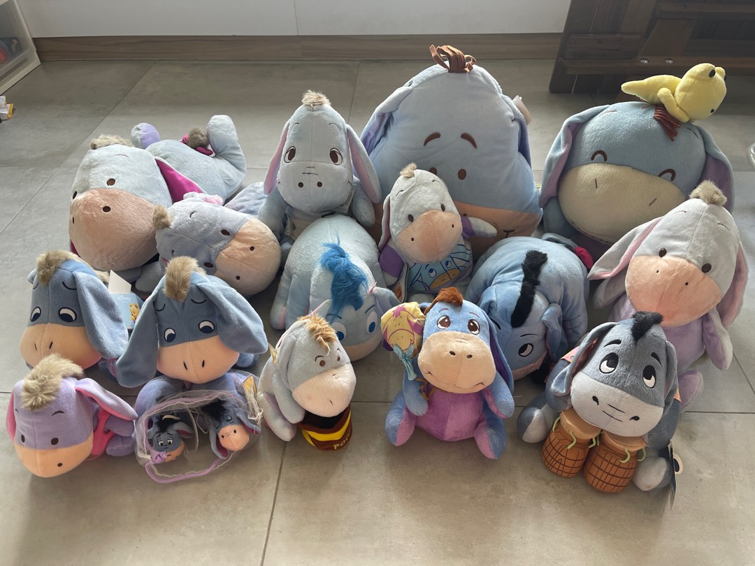 Disney Eeyore Plush toys, Hobbies & Toys, Toys & Games on Carousell