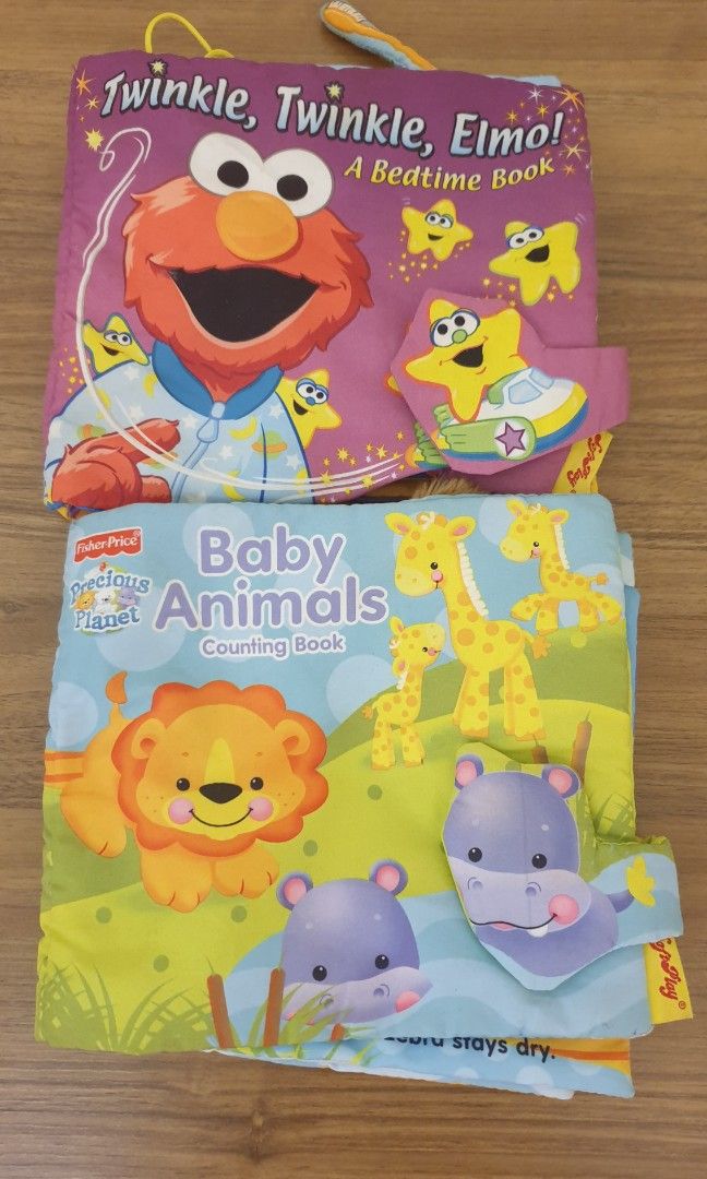 Elmo & Fisher Price Soft Counting Books, Hobbies & Toys, Books ...