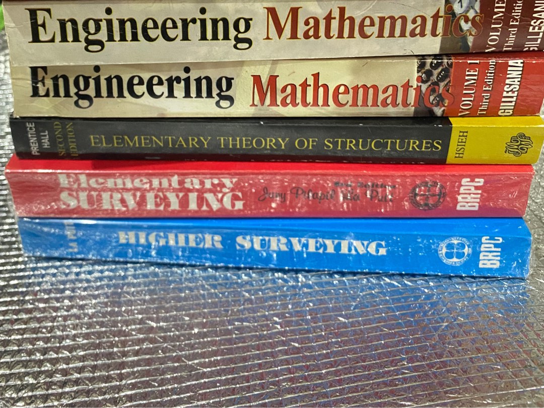Engineering Books (Surveying, Engineering Mathematics, Theory of ...