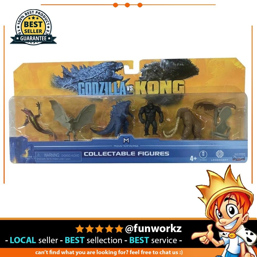 Godzilla 2'' GvK Minifigure Bundle Pack, Multicolor, Hobbies & Toys ...
