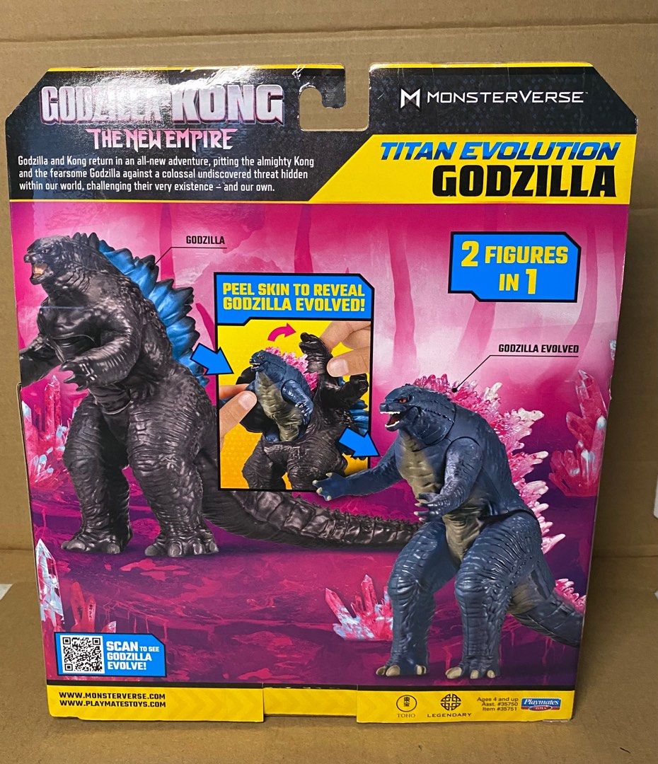 Godzilla X Kong - 7" TITAN GODZILLA EVOLUTION FIG - PEEL AND REVEAL ...