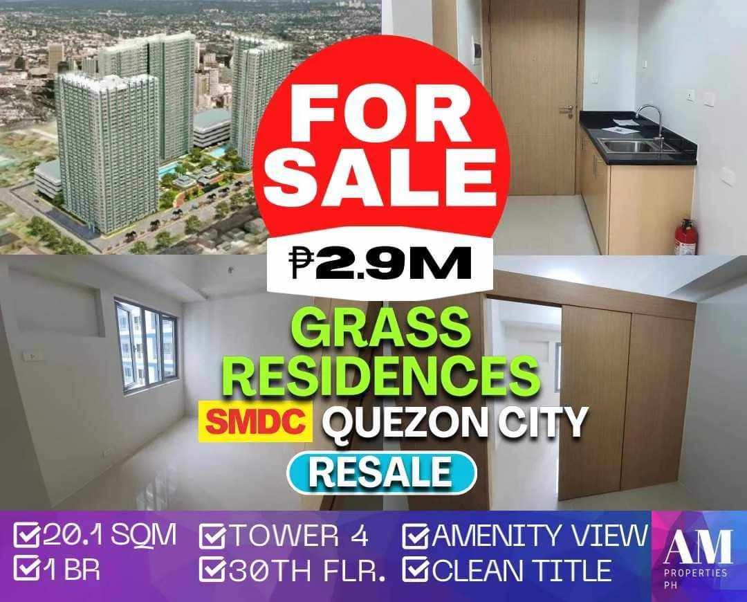 GRASS RESIDENCES QUEZON CITY 1 BR TOWER 4 CLEAN TITLE FOR SALE ...