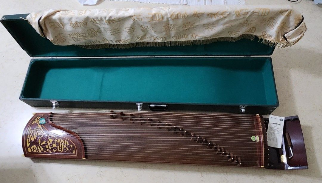 Gu zheng - Full size 21 strings @ $180. With casing and support stand ...