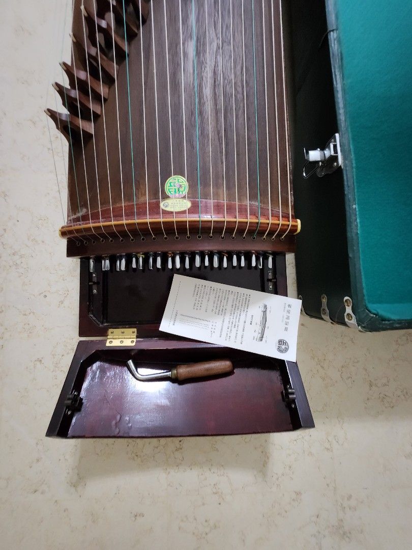 Gu zheng - Full size 21 strings @ $180. With casing and support stand ...