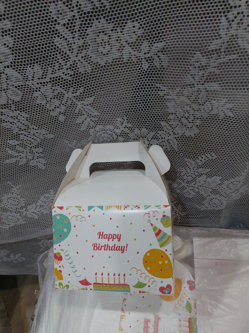 Happy Birthday Cake Boxes 474pcs, Everything Else on Carousell