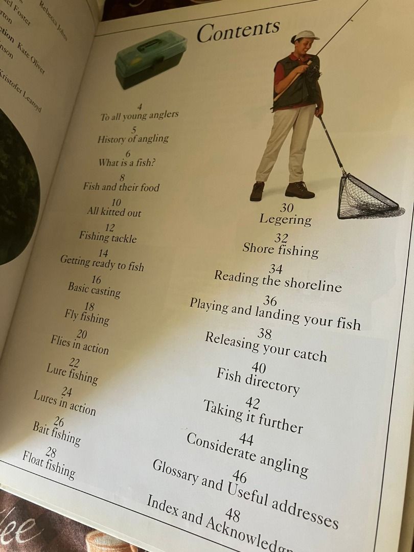 HARDCOVER DK Young Angler Dorling Kindersley Fishing Fish Hobby Angling ...