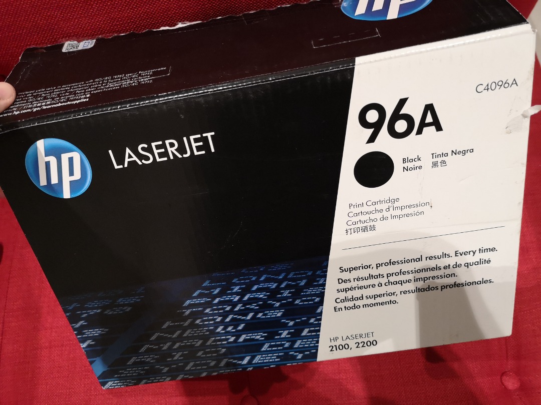 HP Laserjet 96A toner cartridge black, Computers & Tech, Printers ...